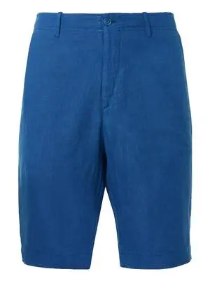 Fedeli Ajaccio Linen Bermuda Shorts - Blue