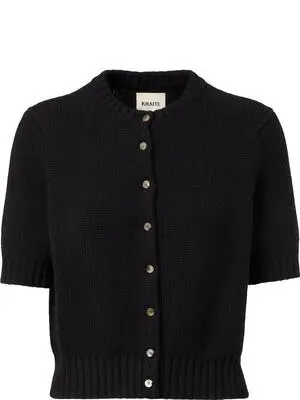 Khaite Nora Cashmere-blend Cardigan - Black