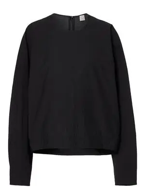 TOTEME Cotton-blend Top - Black