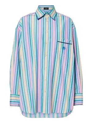 Etro Striped Cotton Shirt - Multicoloured