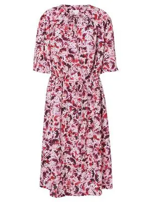 Dries Van Noten Printed Midi Dress - Pink