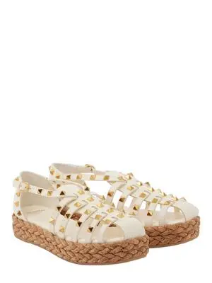 Valentino Garavani Rockstud Fisherman Sandals - White