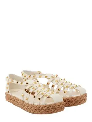 Valentino Garavani Rockstud Fisherman Sandals - White
