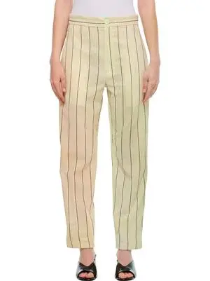 SETCHU Striped Trousers - Neutrals