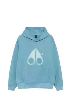 Moose Knuckles Logo-print Hoodie - Blue