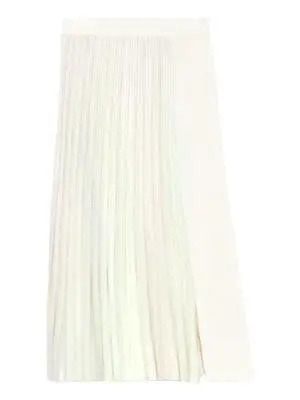 MRZ Plissé Midi Skirt - Neutrals