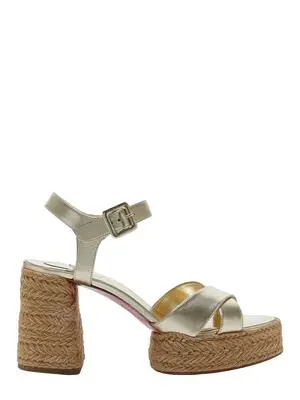 CHRISTIAN LOUBOUTIN Calakala 85mm Platform Sandals Gold