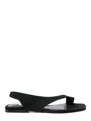 TOTEME Suede Slingback Sandals - Black