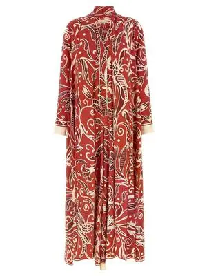 F.R.S FOR RESTLESS SLEEPERS Euripila Printed Dress - Red