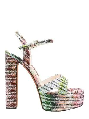 Missoni 145mm Sequinned Platform Sandals - Black
