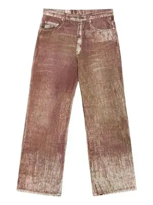 Camper Distressed Straight-leg Jeans - Red