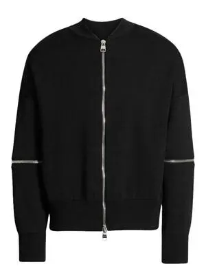 Alexander McQueen Wool Zip Jacket - Black