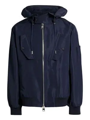 Alexander McQueen Shell Hooded Jacket - Navy