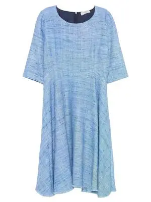 CHARLOTT Flared Midi Dress - Blue