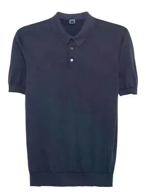 Fedeli Cotton Polo Shirt - Blue