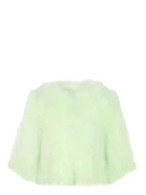 YVES SALOMON Feather Jacket - Green