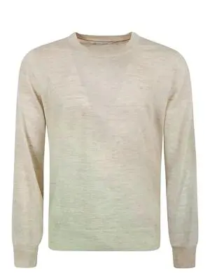 Brunello Cucinelli Crew-neck Fine-knit Sweater - Neutrals