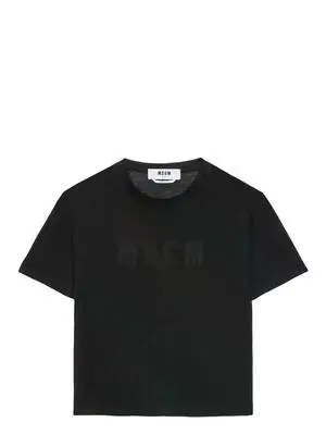 MSGM Logo-print T-shirt - Black