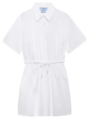 Prada Poplin Mini Dress - White