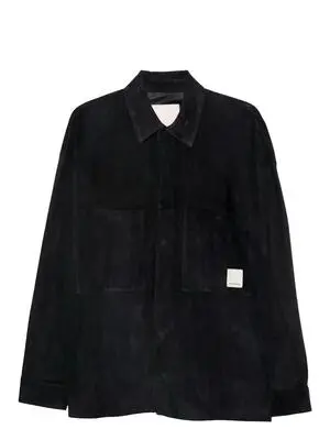 Emporio Armani Suede Shirt Jacket - Blue