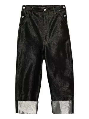 Junya Watanabe Lamé Jeans - Black