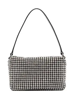 Alexander Wang Chain Mesh Rhinestone Pouch - White