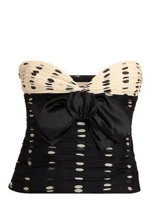 Valentino Garavani Polka Dot Bustier - Light Hazelnut