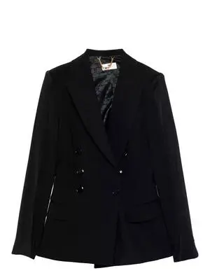 Elisabetta Franchi Double-breasted Blazer - Black