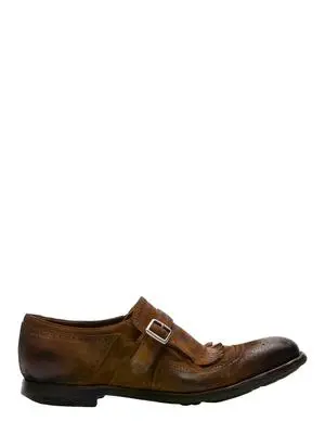Church's Shanghai Suede Buckle Loafers - Brown