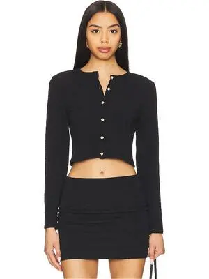 LA PORTE Lauren Swim Cardigan - Jet Black