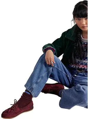 Free People We The Free Benny Boat Shoes - Wine