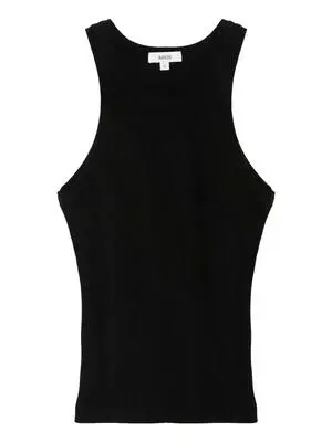 AGOLDE Ribbed-knit Tank Top - Black