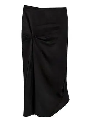 Victoria Beckham Draped Skirt - Black