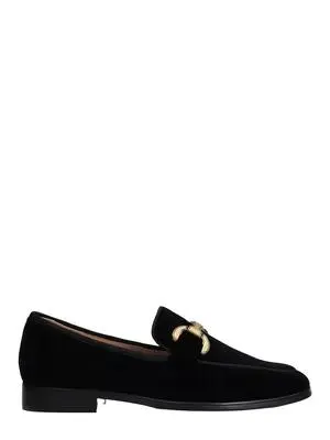 BIBI LOU Vela Velvet Loafers - Black