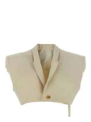Rick Owens Micro Tatlin Blazer - Neutrals