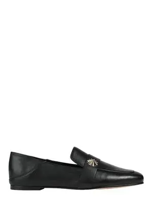 STUART WEITZMAN Wylie Embellished Leather Loafers - Black