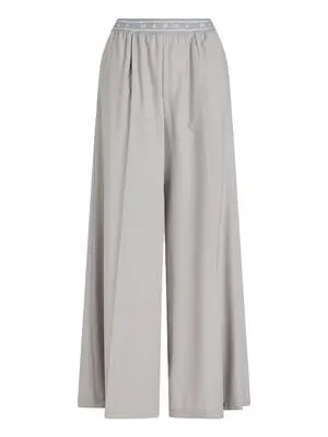 Marni Wool Wide-leg Pants - Light Gray