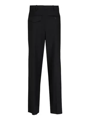 Victoria Beckham Twill Straight-leg Pants - Black
