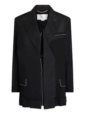Victoria Beckham Crepe Blazer - Black