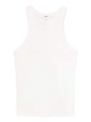 AGOLDE Ribbed-knit Tank Top - White