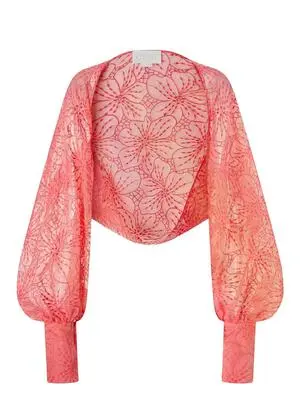 GENNY Embroidery Bolero - Pink