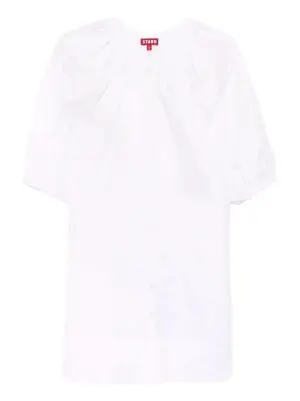 Staud Vincent Shirt Dress - White