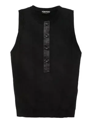 TOM FORD Knitted Tank Top - Black