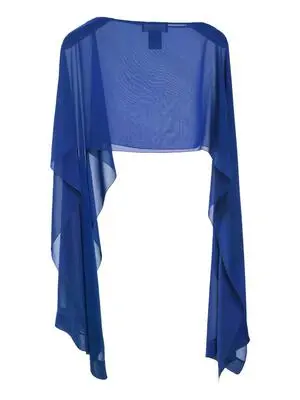 Talbot Runhof Georgette Cape - Blue