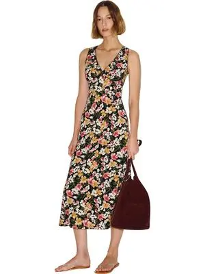 REFORMATION Brayden Knit Midi Dress - Black