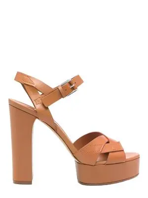 CASADEI Casadei 130mm Leather Platform Sandals