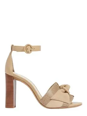 ALEXANDRE BIRMAN Maxi Clarita 90 Leather Sandals - Mushroom