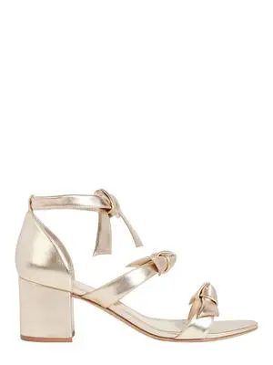 ALEXANDRE BIRMAN Lolita 60 Metallic Leather Sandals - Gold