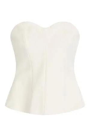VICTORIA BECKHAM Victoria Beckham Crepe Strapless Bustier Top