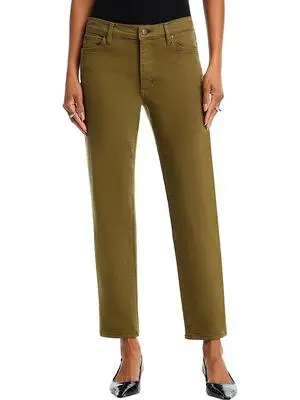 FRAME The Borrowed Straight Leg Jeans - Artichoke
